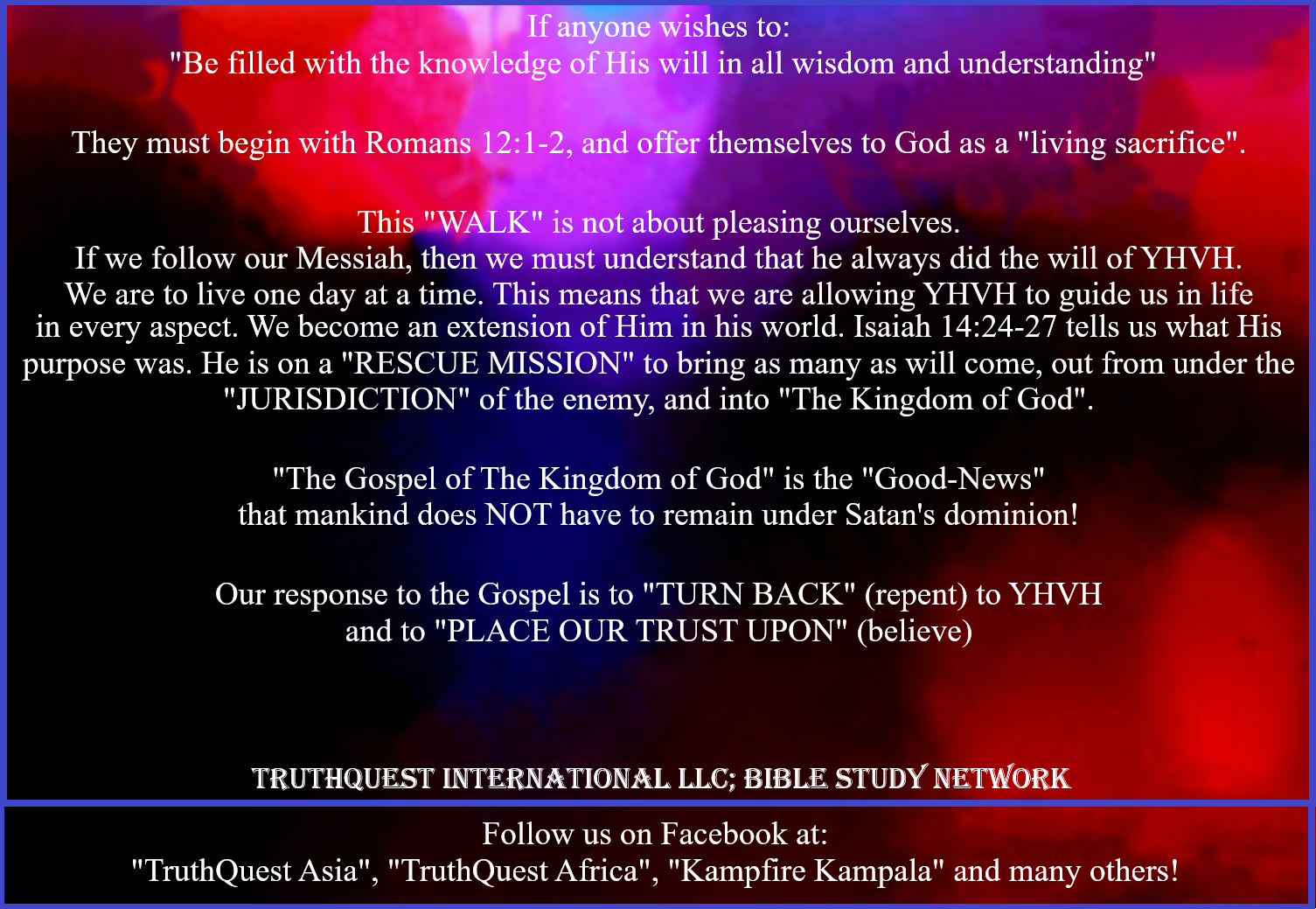 How do I become: “filled with the knowledge of His will”? – TruthQuest ...